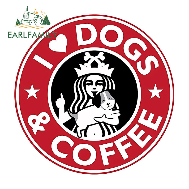 EARLFAMILY I Love Dogs Car Stickers Personality Motorcycle Bumper Rear ...