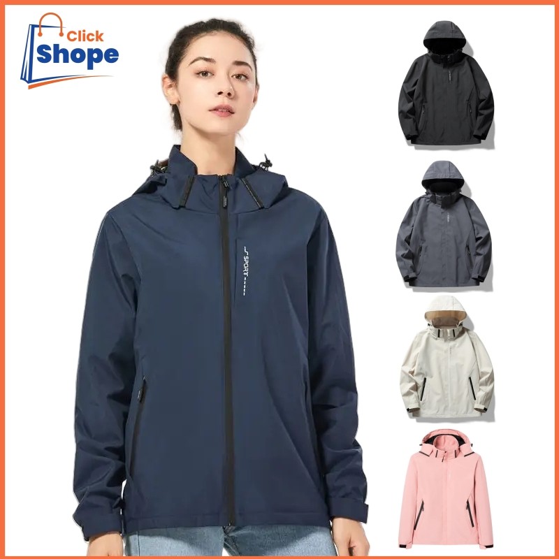 CLICK SHOPE Unisex Hiking Jacket Outdoor Waterproof Camping Jacket ...
