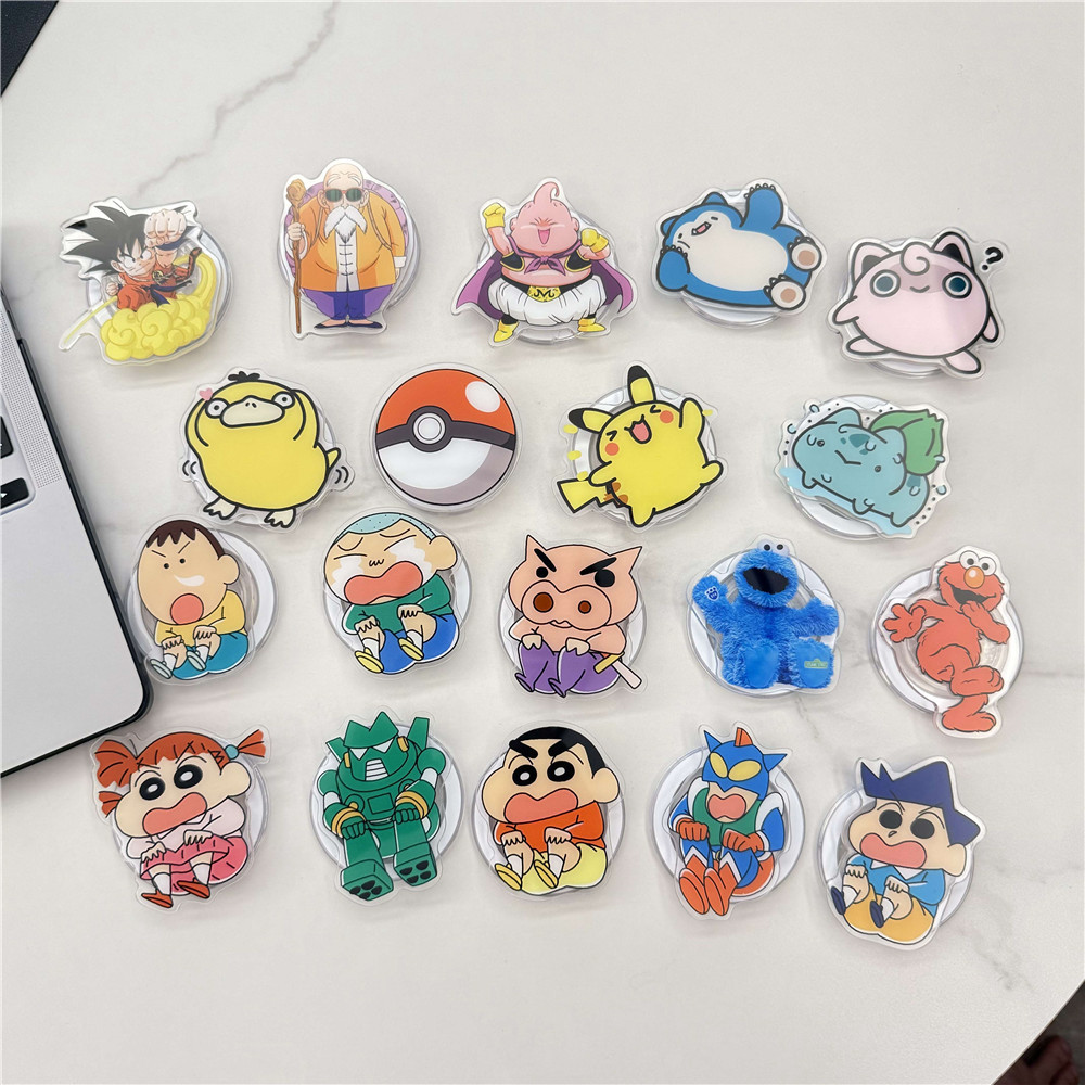 Pokémon Theme Magnetic Folding Mobile Phone Grip Holder Socket Pocket ...