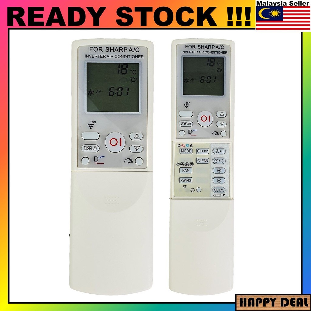 SHARP Air Cond Aircon Aircond Remote Control Replacement (CRMC-A669JBEZ ...