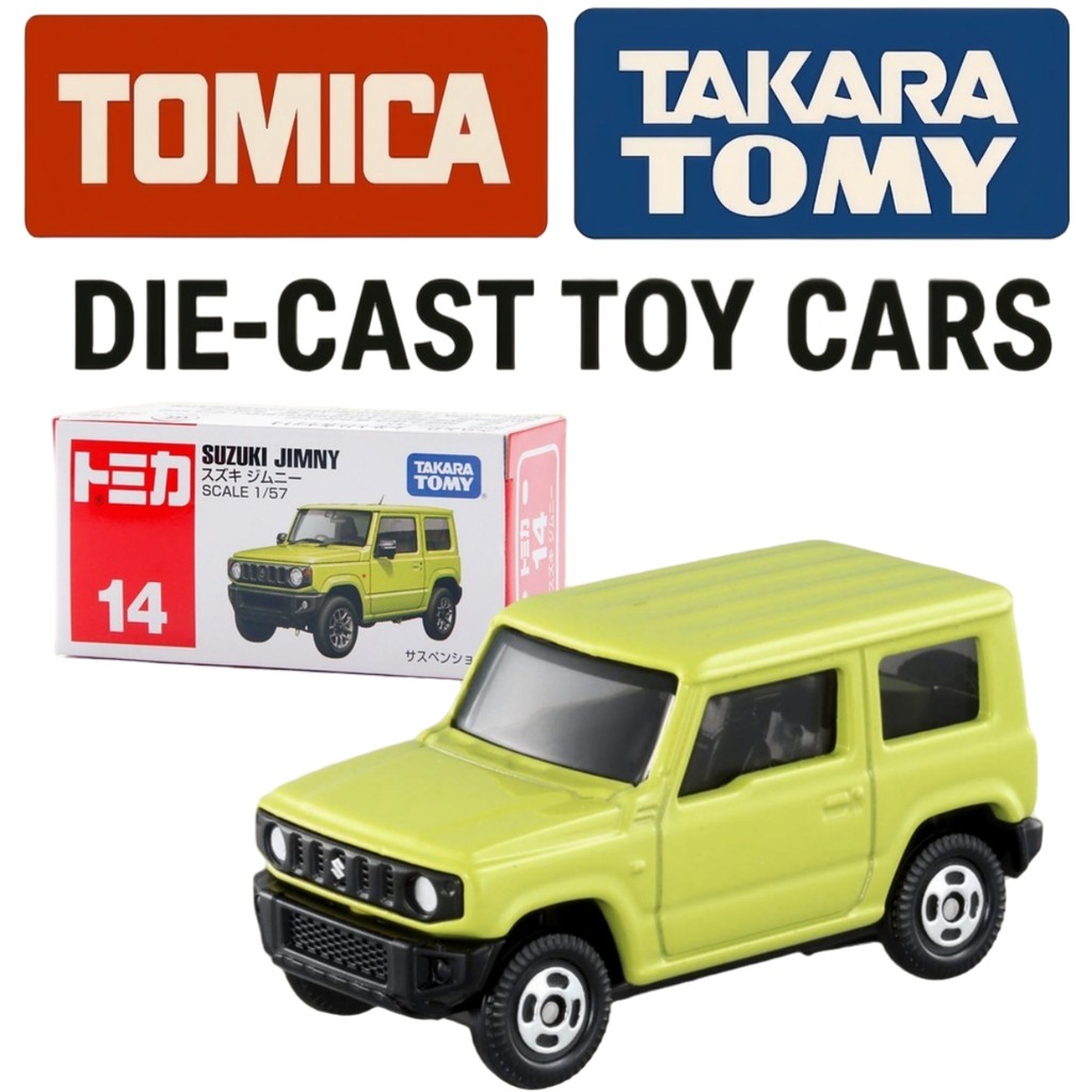 Tomica Suzuki Jimny JB64 Green 1:64 Die-Cast Model Car – Authentic Off ...