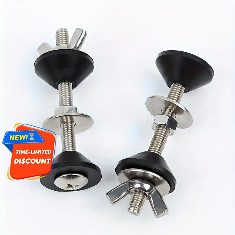 Universal Toilet Tank Hardware Fastener Kit - 2pcs Stainless Steel ...