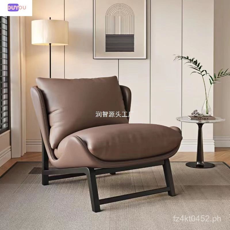 Italian Style Light Luxury Sofa Chair Minimalist Sofa Living Room ...