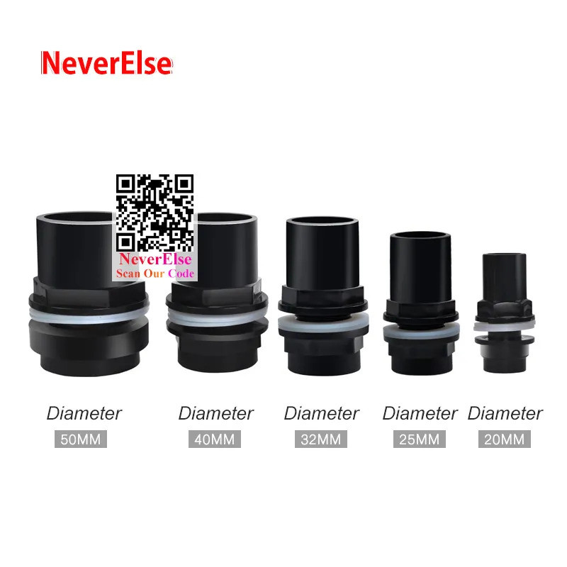 Tank PVC Connectors Thicken Fishtank Pipe Garden Drain Pipe Adapter ...