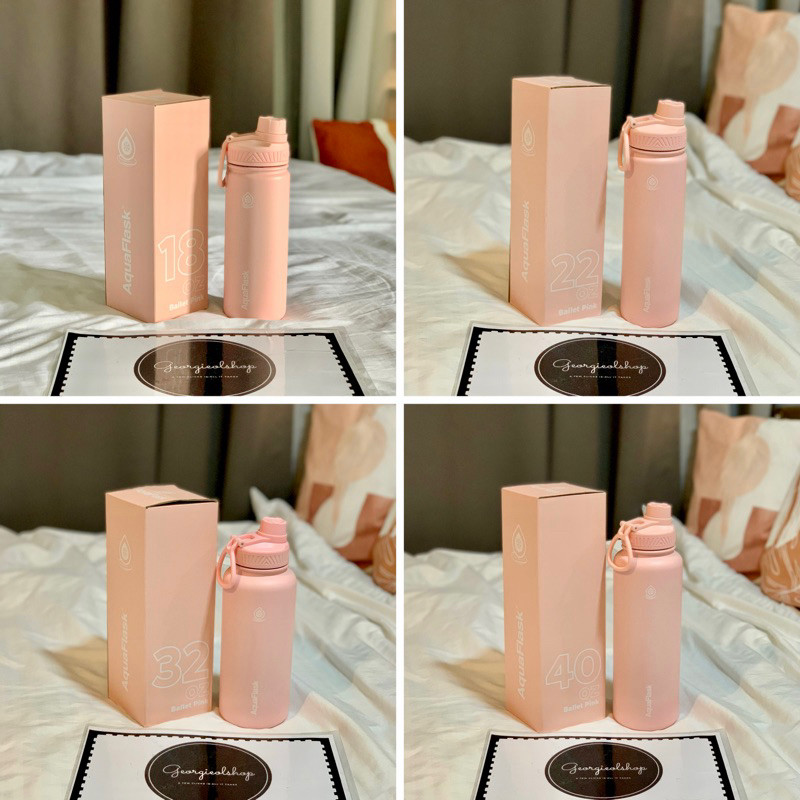 ON HAND‼️ AQUAFLASK - Ballet Pink & Powder Blue (18oz/22oz/32oz/40oz ...