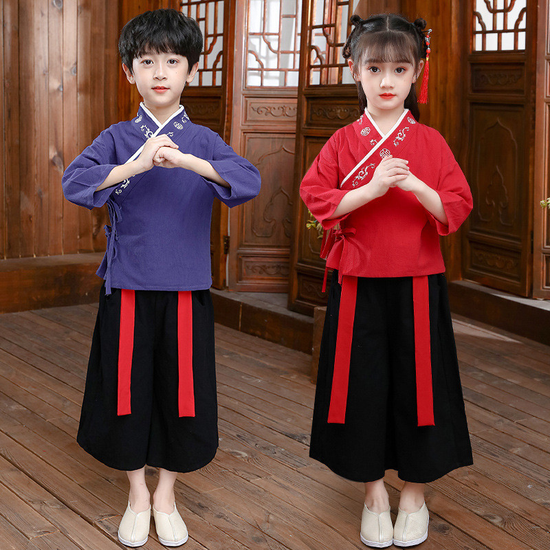 Chinese Spring Festival Costume Children Hanfu Girls Super Fairy Skirt ...