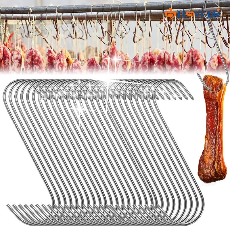 10Pcs Heavy Duty Butcher Processing Hanger - Stainless Steel S Shape ...