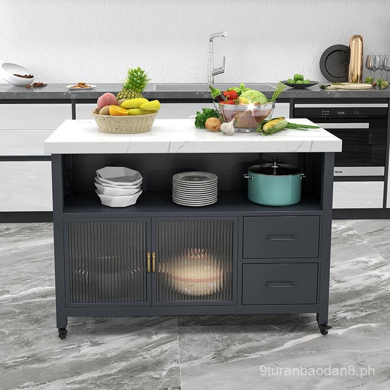 Zhongdao Table Kitchen Marble Dining-Table Workbench Open Movable ...