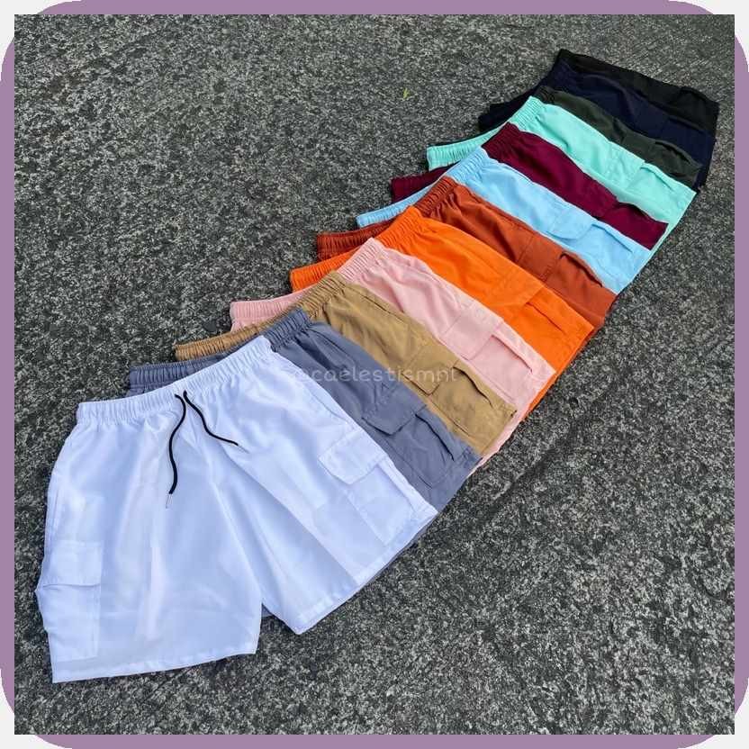 Plain#W)Taslan+i]Cargo=fL(Shorts|AB((4|Ui(Pockets) | Shopee Philippines