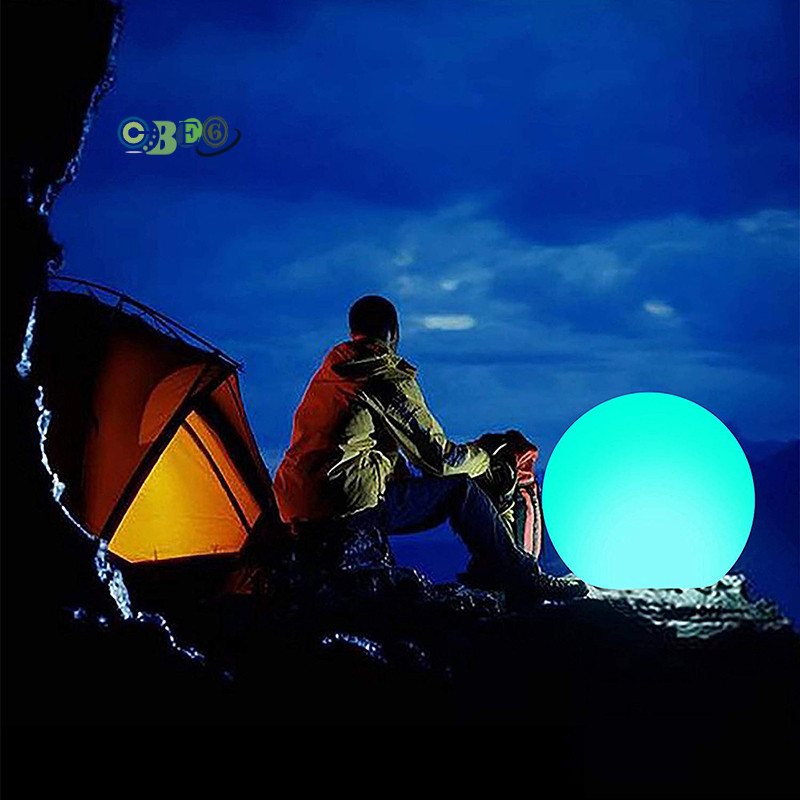 Inflatable Lighting Pool Ball LED Floating Beach Ball Outdoor Decor ...