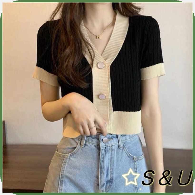 S/aS;&?f'UjS-Koreanu-versions-inspiredd-Ribbedh-q-Puff Sleeve with ...