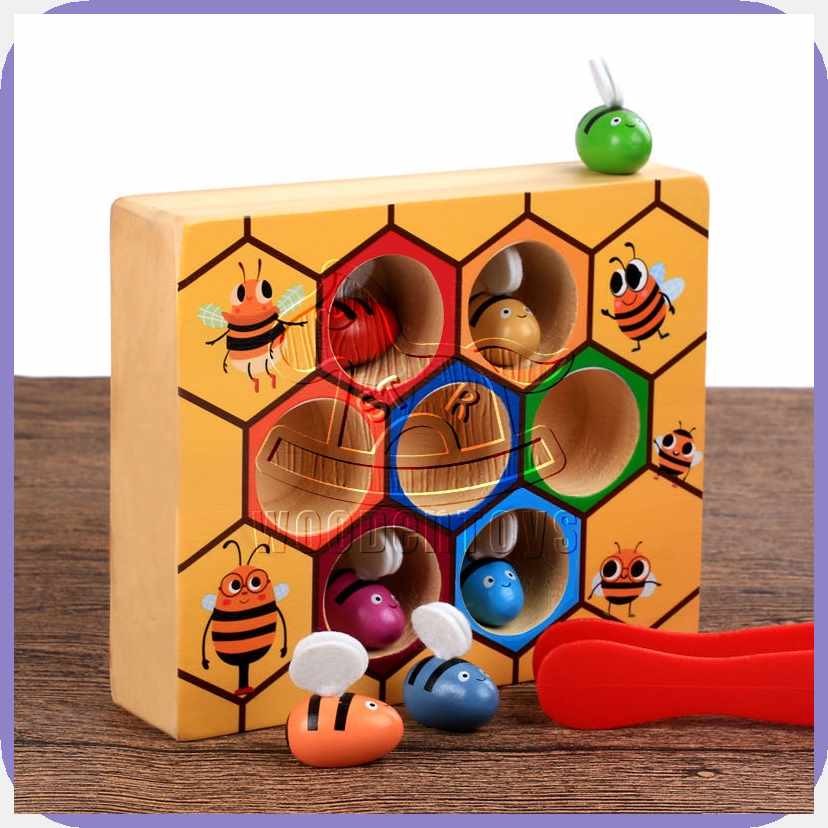 NEW+gw-wooden[b^catch}hG>bee)Vt>Toy)tA>Kids)mV>Hand)Cc>Eye*k ...