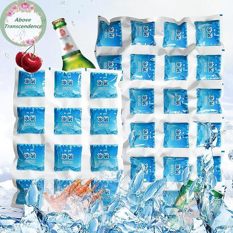 Above Reusable Gel Ice Bag Automatic Water Absorption Insulated Ice ...