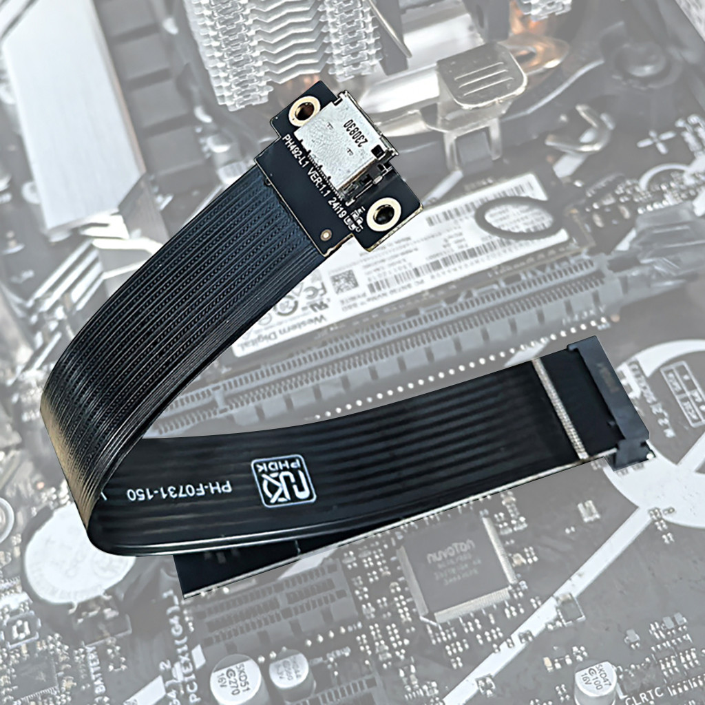 PCIe4.0 Gen4 Cable for M.2 NVME to Oculink Extension Cable for SSD ...