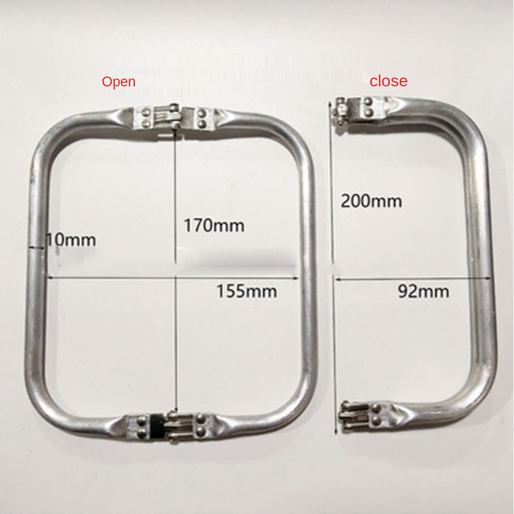 1PC Metal Purse Frame , Rectangle Lock Frame Kiss Lock Clasp Bag Frame ...