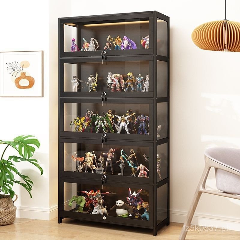 Storage Cabinet LEGO Home Dustproof Model Display Cabinet with Lock for ...
