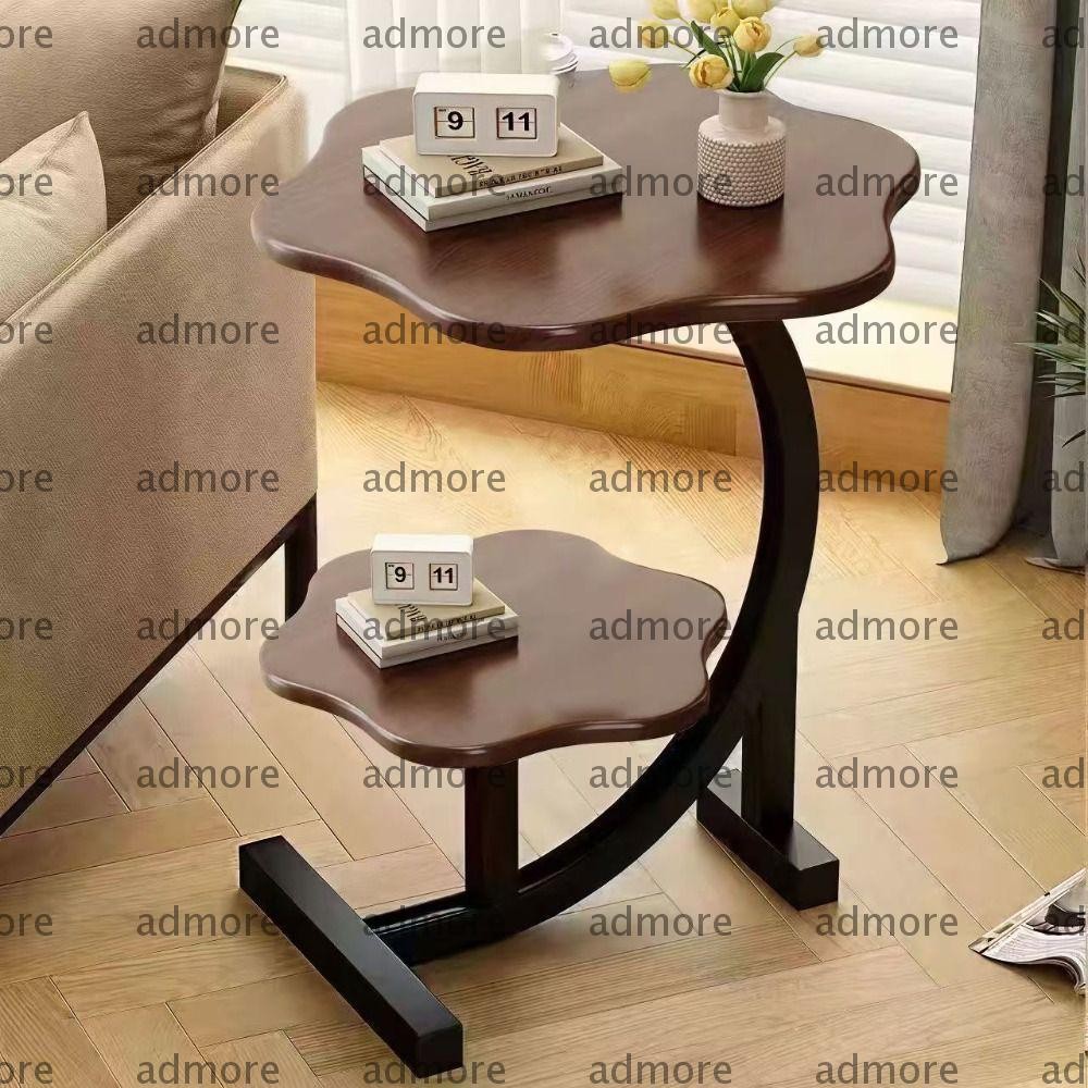 ADMORE Side Table, Light Luxury Simple Design Bedside Shelf, Nordic ...