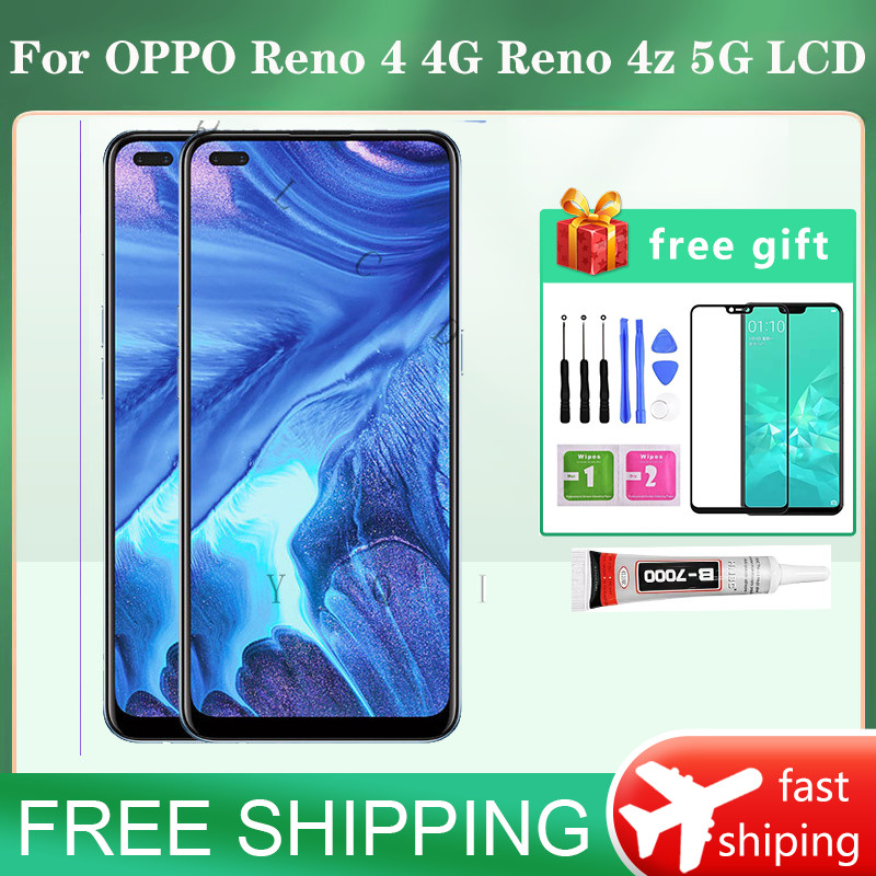 Original OPPO Reno 4 4G Reno 4F Reno 4z 5G Reno 4 Pro 4G LCD Display Touch Screen Replacement ...