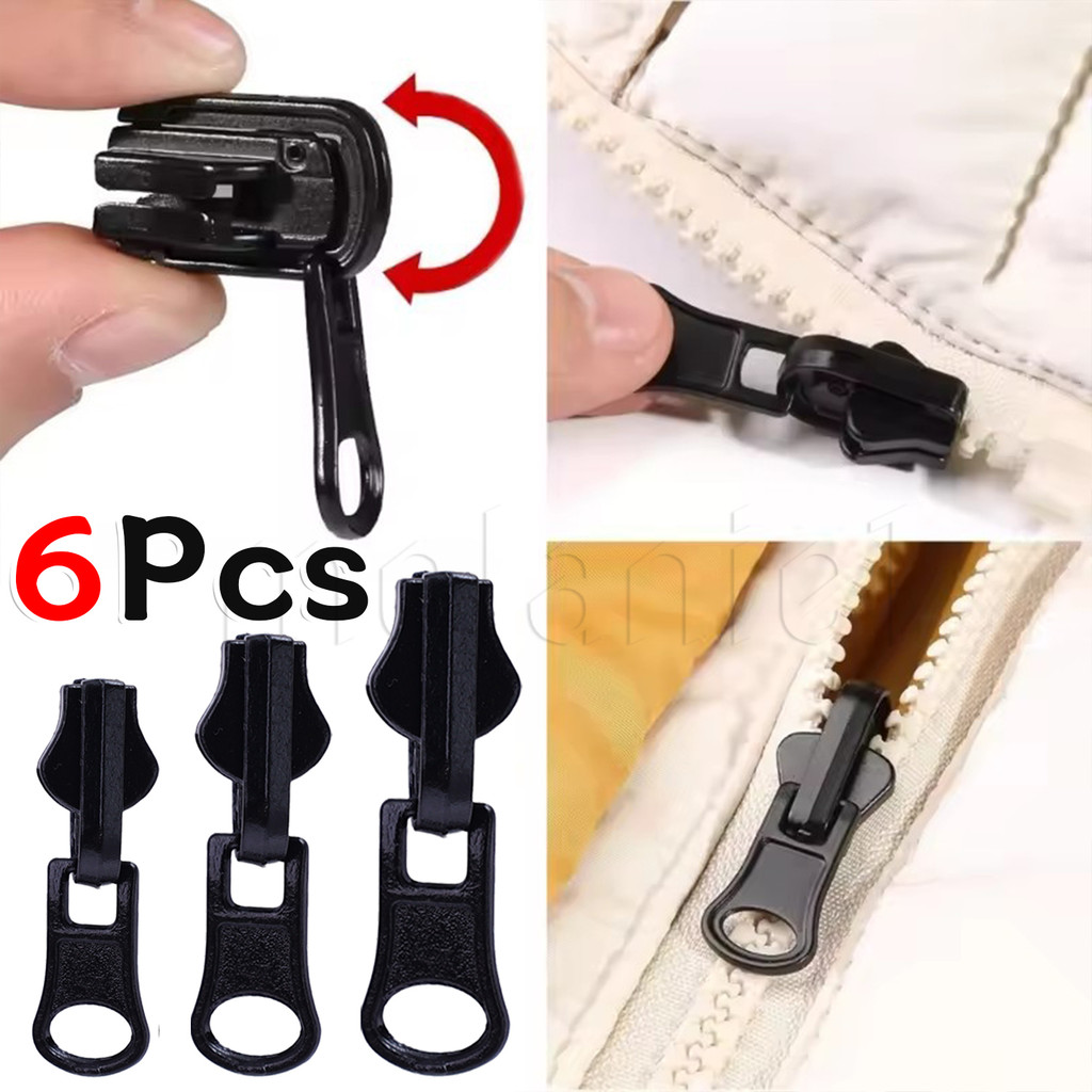 For Jacket, Dress, Luggage - Double Sided Rotating Rail Zipper Head - 3 ...