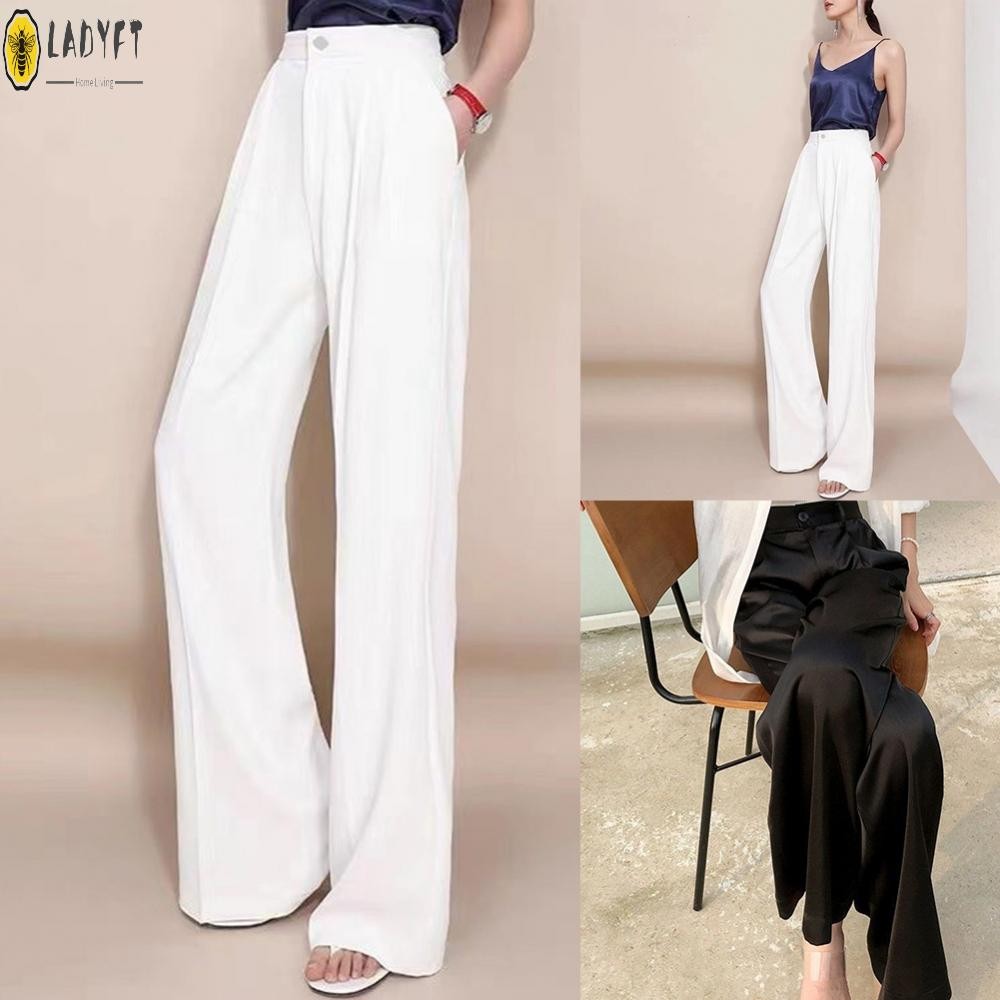 Sleek Black Satin Pants with Slight Stretch Designed for Comfort and ...