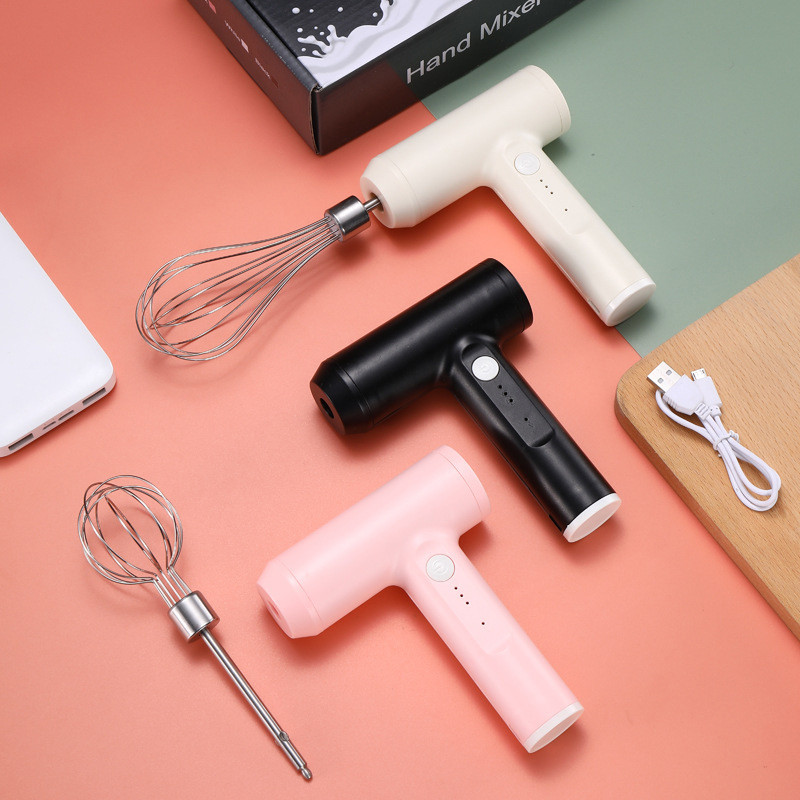 [ety] Wireless Electric Food Mixer Portable 3 Speeds Egg Beater Baking Dough Cake Cream Mixer ...