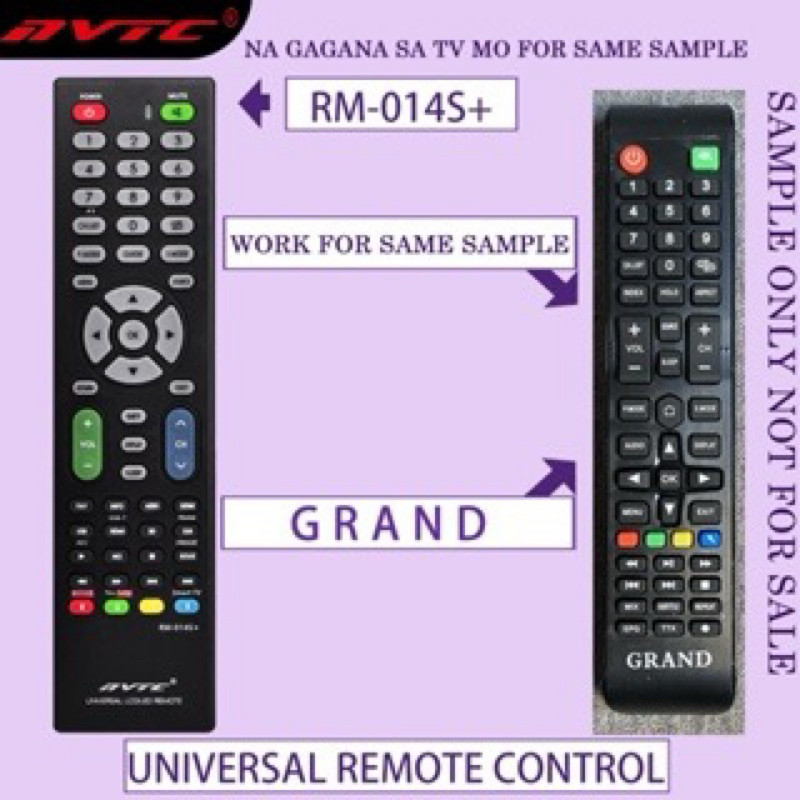 Universal remote control for GRAND smart tv remote(universal)na gagana ...