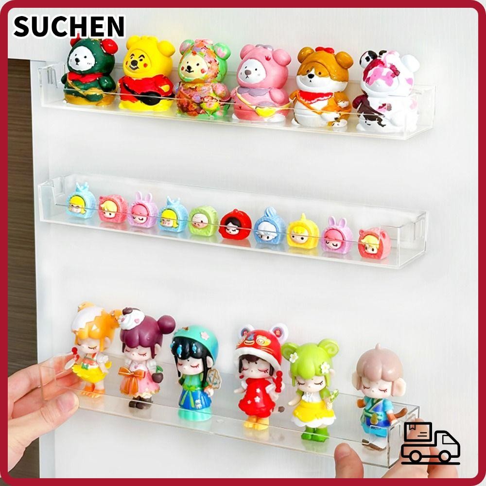 SUCHENPH Figurine Display Box, Transparent Wall Mounted Pop Mart ...