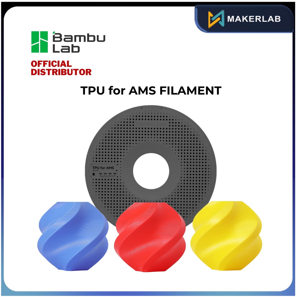 Bambu Lab TPU for AMS 3D Printer Filament 1.75mm 1KG | Shopee Philippines