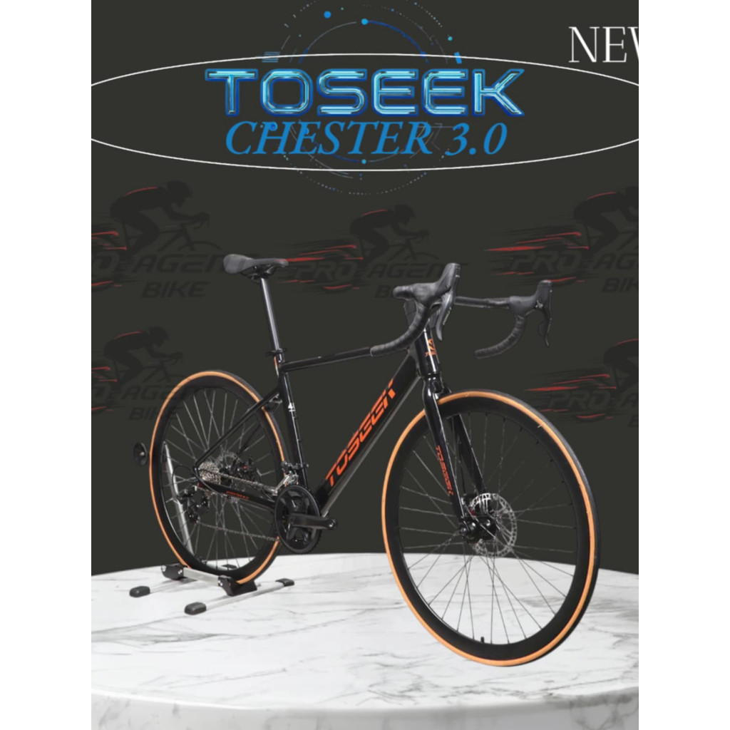 PRO AGENT SPORTS X NEW ROAD BIKE TOSEEK CHESTER 2X8 Speed Bicycle ...