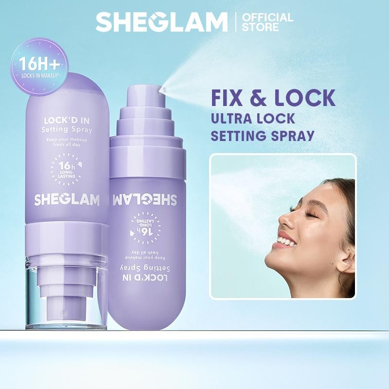 SHEGLAM Lock'D In Setting Spray Mattifying Effect Quick-Drying Long ...