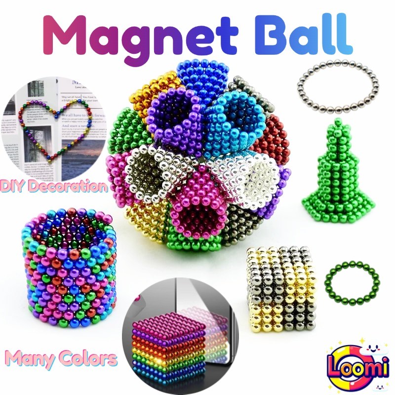 Colorful Round Magnet Ball Strong Magnetic Hook Bead Toys For ...