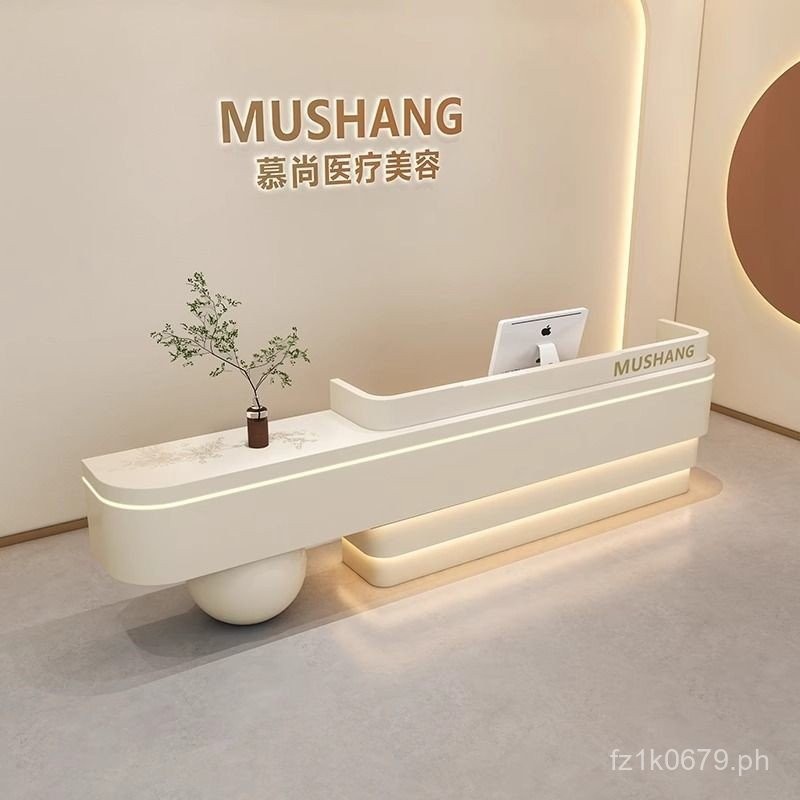 Modern Lacquered Table for Company Clothing Store, Simple Cashier Desk ...