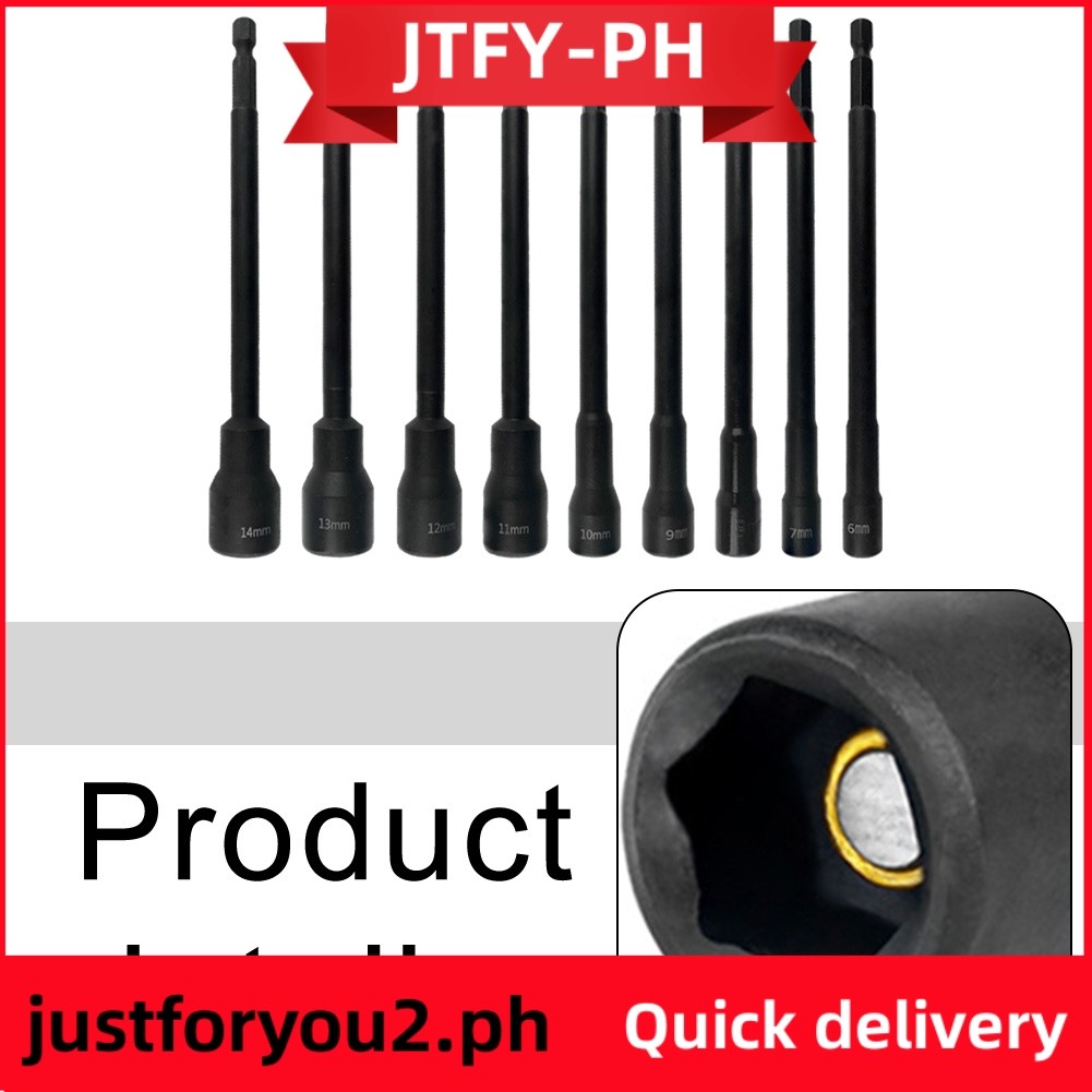 JTFY ️5/9pcs 150mm Extend Magnetic Hex Socket For Power Drills ...