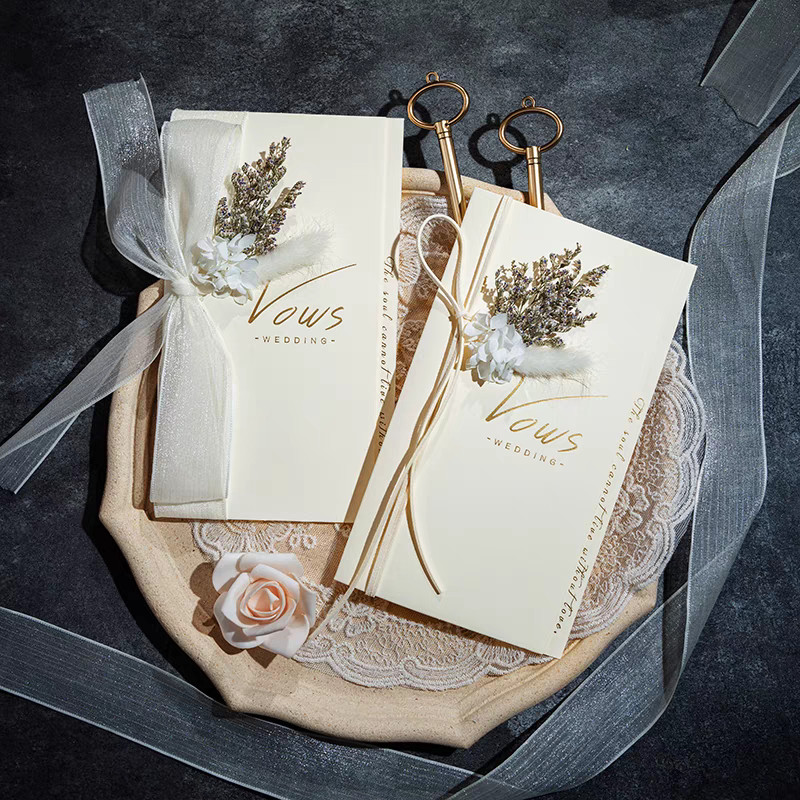 Simple Vow Card Small Fresh Declaration Advanced Vow Marriage Book To ...