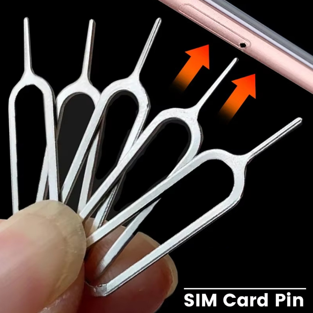 1-5PCS Sim Card Eject Tool Anti-Lost Card Pin for iPhone Android Sim ...