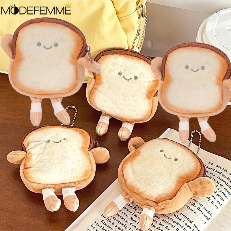 [ Featured ] Toast Coin Purse - Dustproof Bread Keychains - Makeup ...