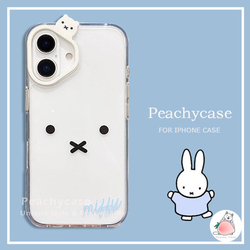 Cartoon Cute Miffy Rabbit Camera Frame Transparent Cell Phone Case ...