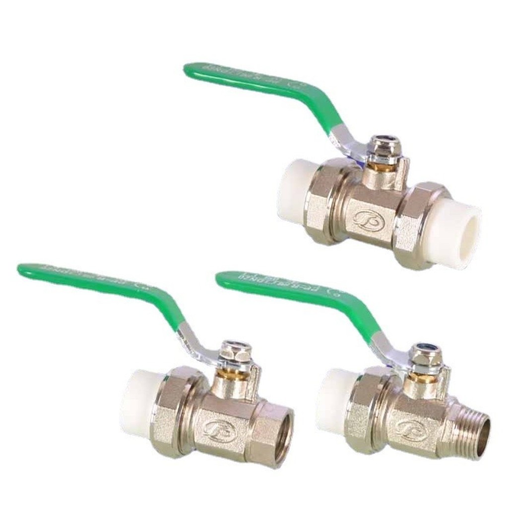 Ppr Live Connection Copper Ball Valve 20/25/4/6 Points Double-Headed ...