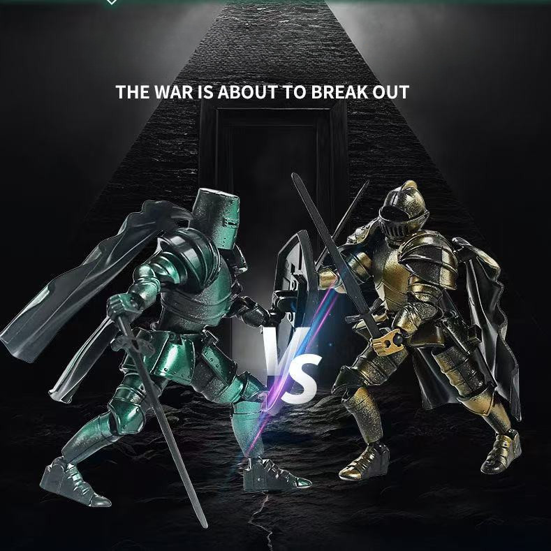 Lucky 13 Middle Ages Knight battle Action Figure Dummy 3D Printing ...