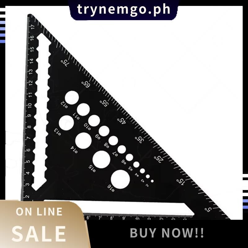 Available Triangle Ruler 7inch Aluminum Angle Protractor Speed Metric ...