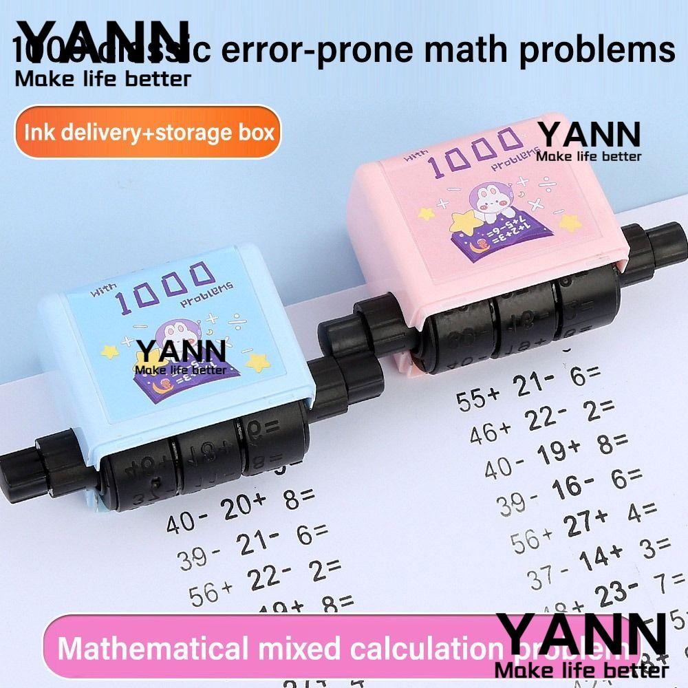 YANN1 Number Rolling Stamp, Mathematics Practice Digital Roller Digital ...