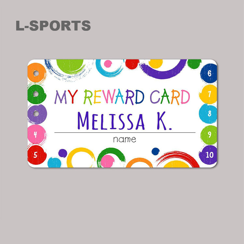 50pcs Behavior Punch Cards Incentive Loyalty Punny Reward Cards ...