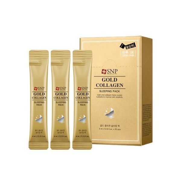 SNP Gold Collagen Sleeping Pack (Stick) | Shopee Philippines