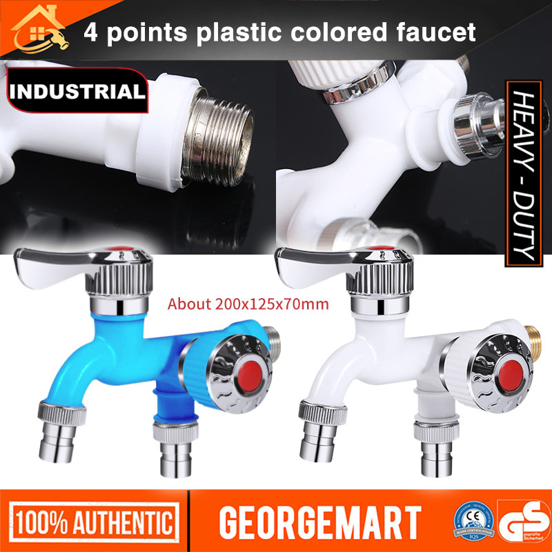 Faucet Double Outlet Dual Control Water Tap Hose Irrigation Fitting ...