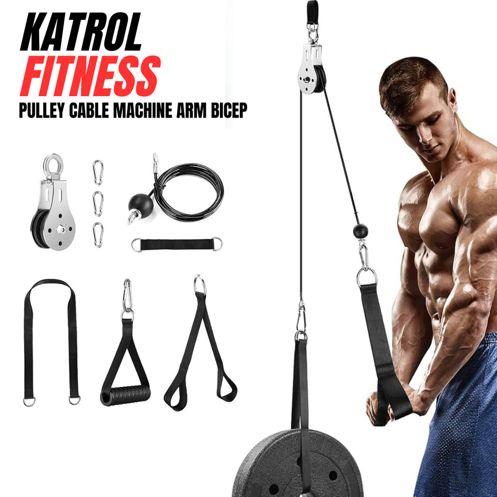 Jbryant Gym Fitness Pulley DIY Pulley Cable Machine Arm Bicep 100 kg ...