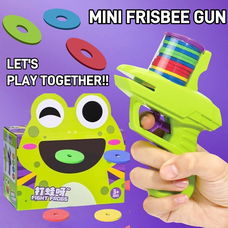 Mni Frisbee Gun Children Toys Flying Saucer Gun Ejection Kids Funny Toy ...