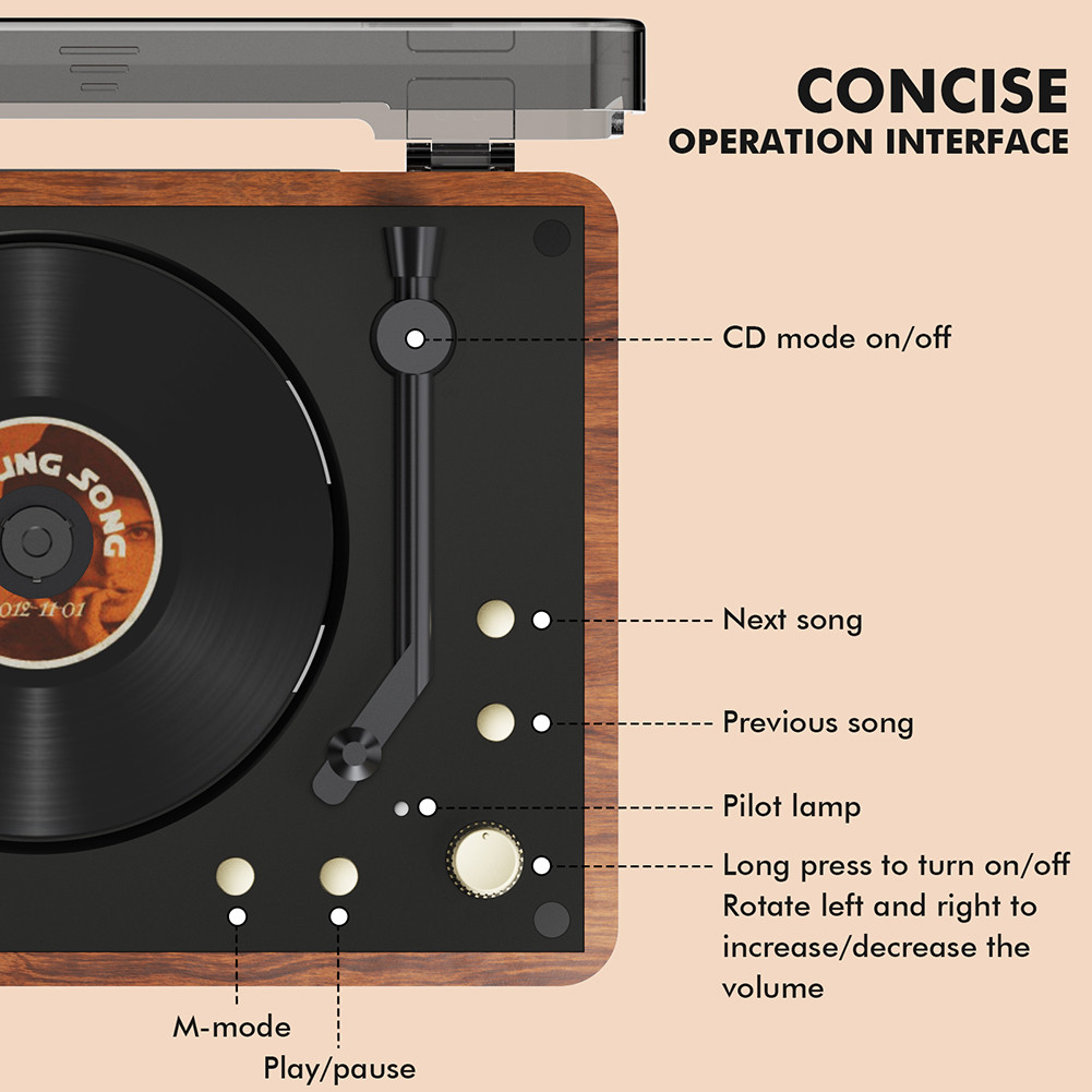 [Fadeble.ph] Retro Portable CD Player Rechargeable Wireless Bluetooth ...