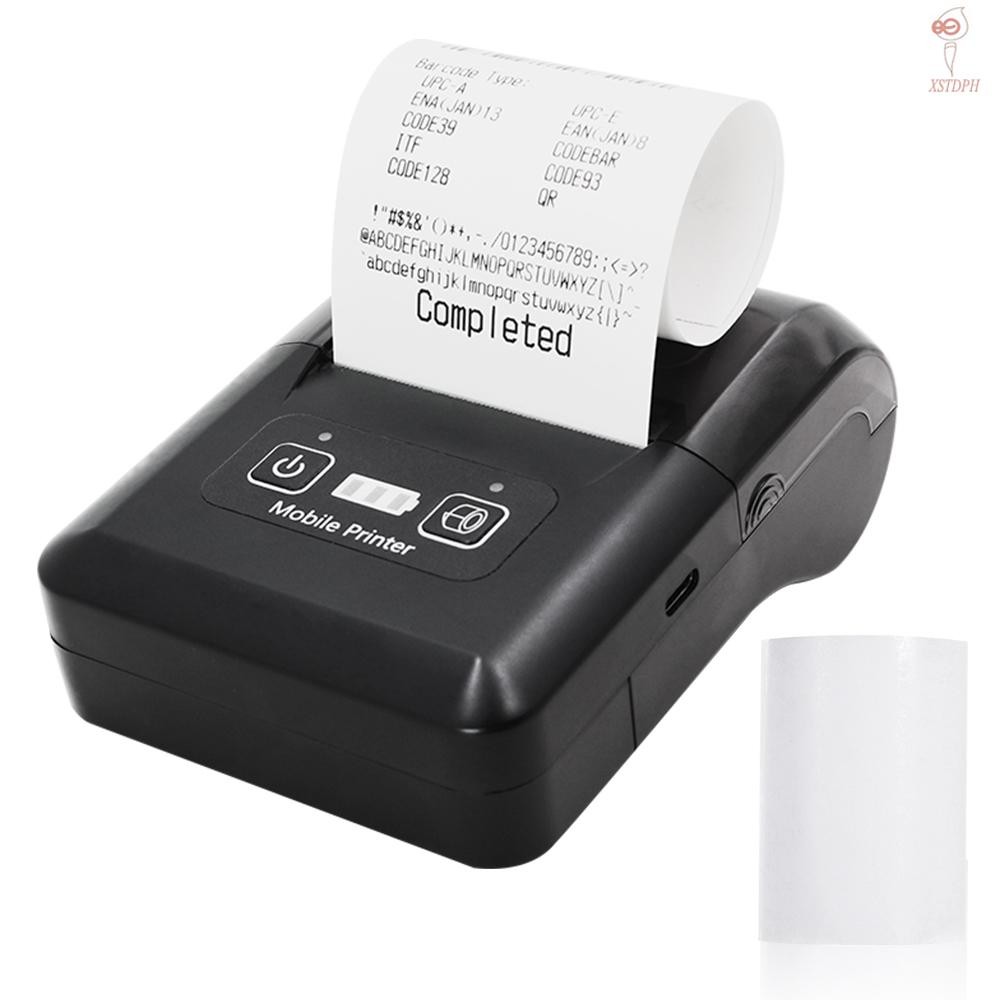 BISOFICE Portable Mini 58mm Thermal Printer 2 inch Wireless BT+USB Receipt Bill Ticket Printer ...