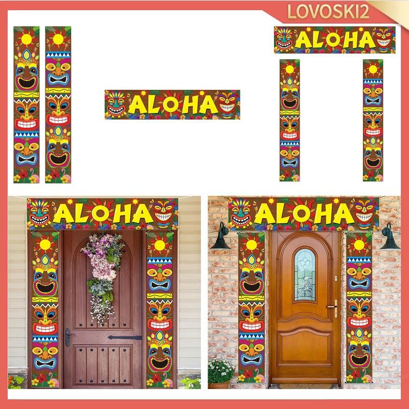 [Lovoski2] Hawaiian Party Decorations Welcome Aloha Banner Sign Aloha ...