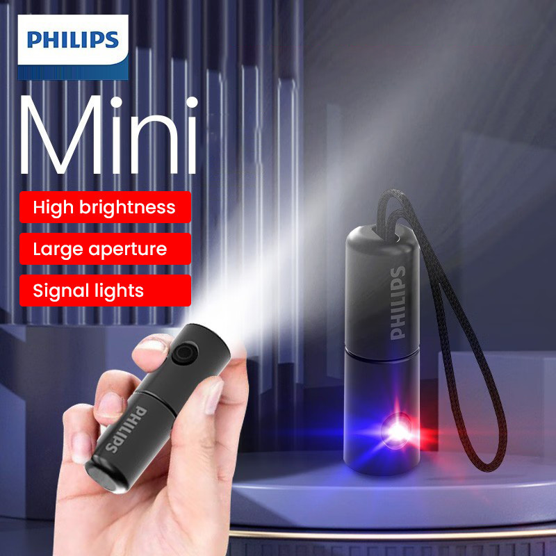 Philip LED Rechargeable Mini Portable Flashlight 7 Lighting Modes For ...